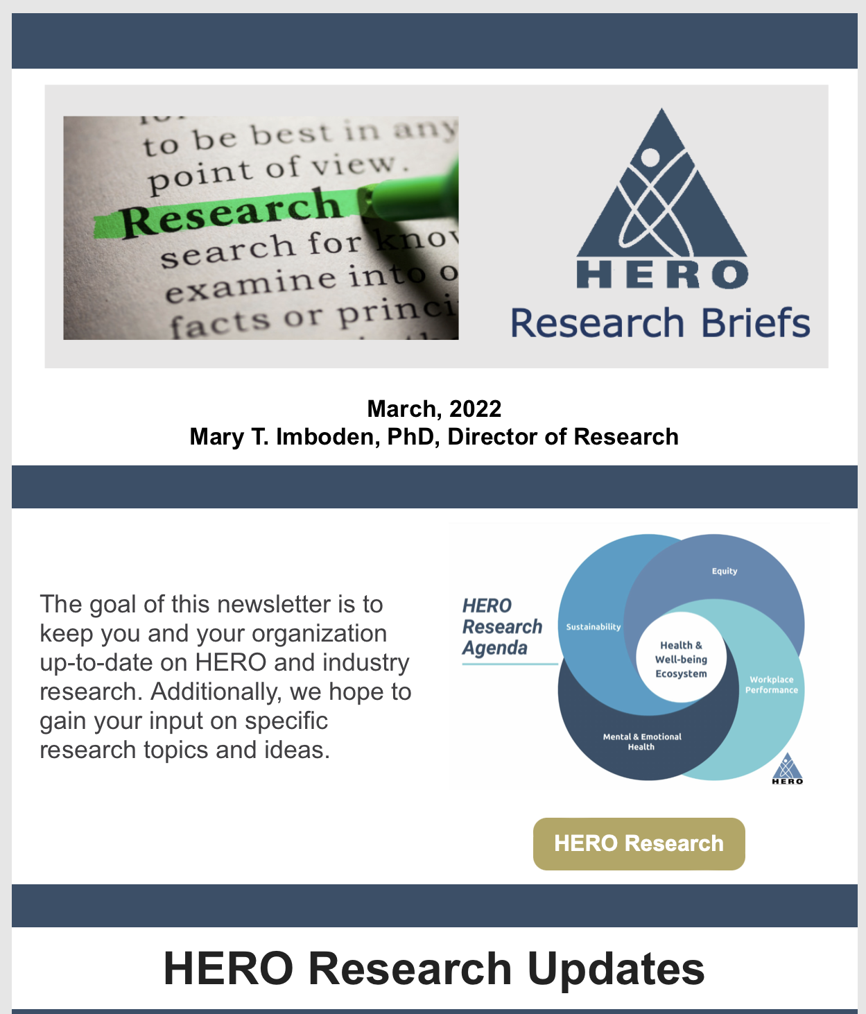 May 2022 HERO Briefs – HERO
